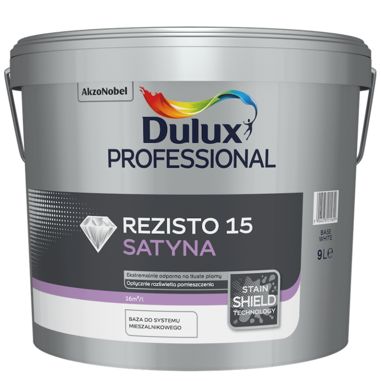 Dulux Pro REZISTO 15 – rozświetlająca farba satynowa